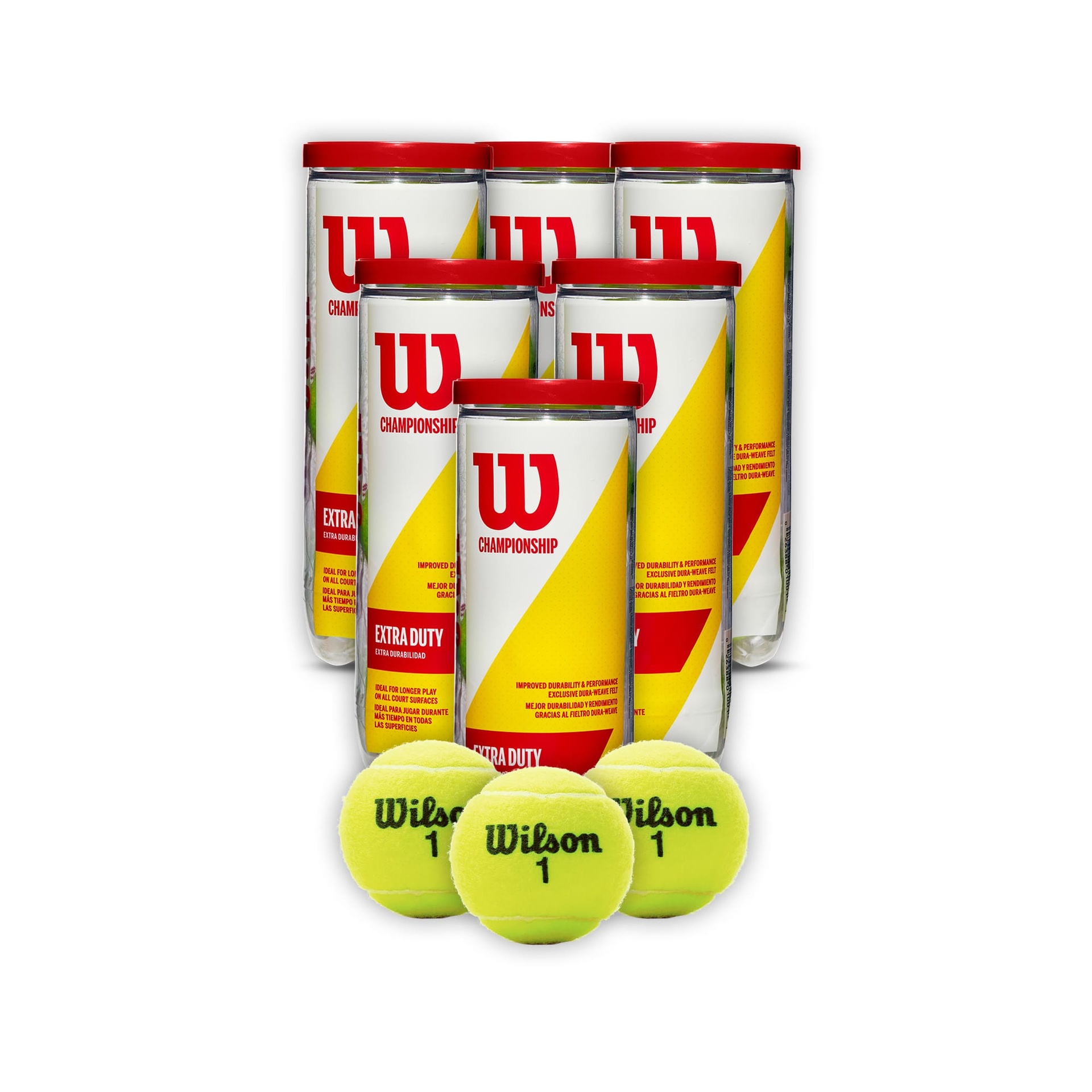 Combo Pelotas de Tenis Wilson Championship Extra Duty 3P X 6T - Wilson