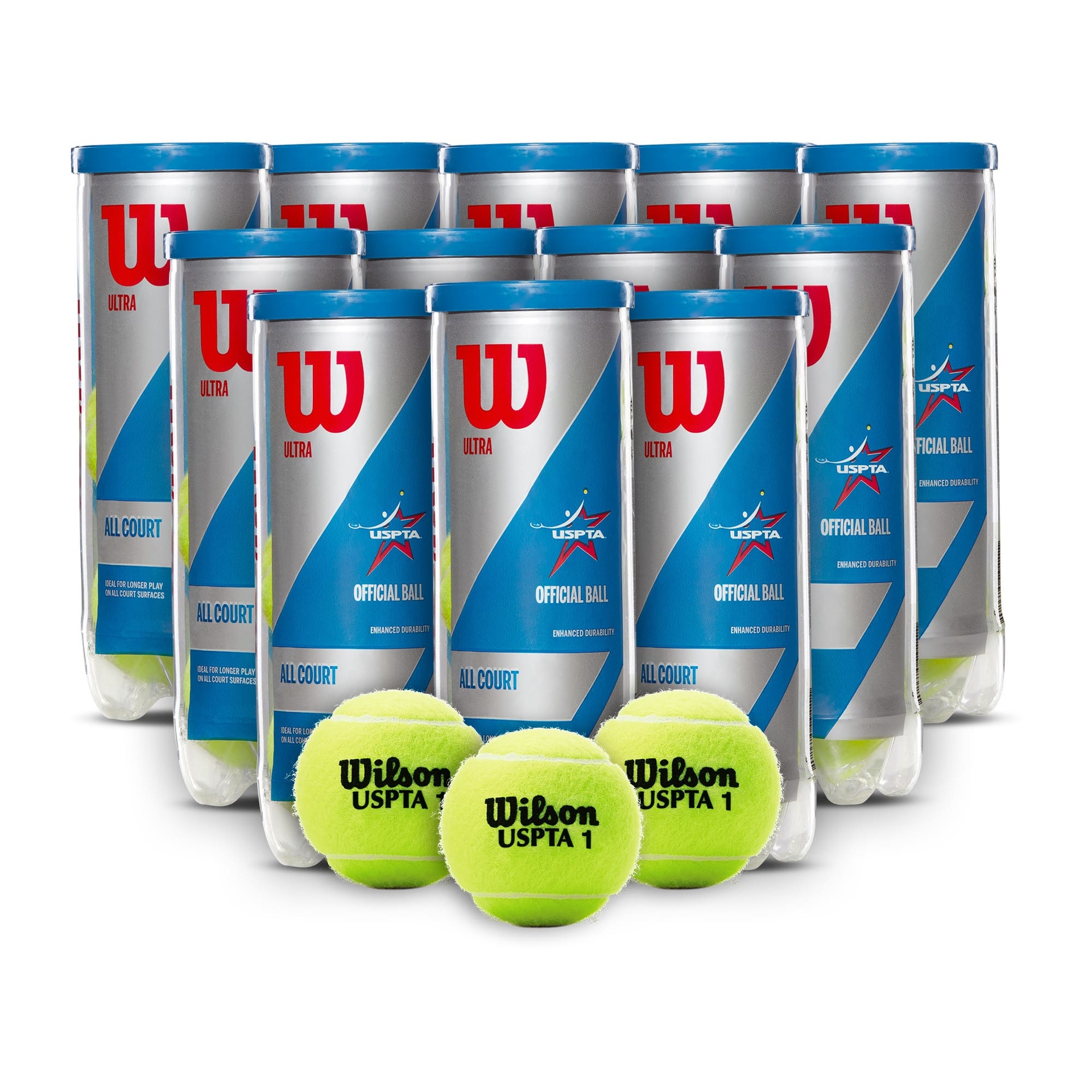 Combo Pelotas de Tenis Wilson Ultra All Court 3P X 12T - Wilson